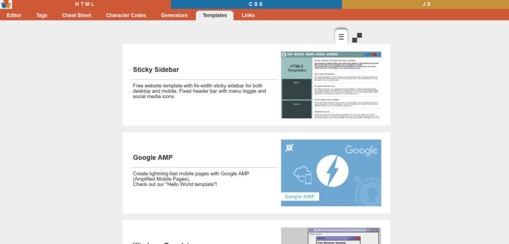 Top Websites to Get FREE HTML/CSS Templates - Tech Hyme