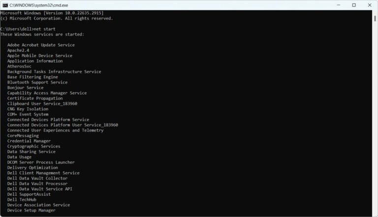 How To List Services Running Using The Command Prompt Tech Hyme